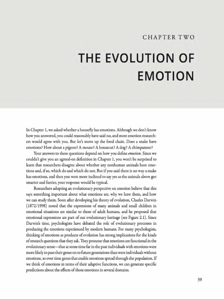 Cap 2 Emociones, Shiota y Kalak | PDF | Emotions | Gene