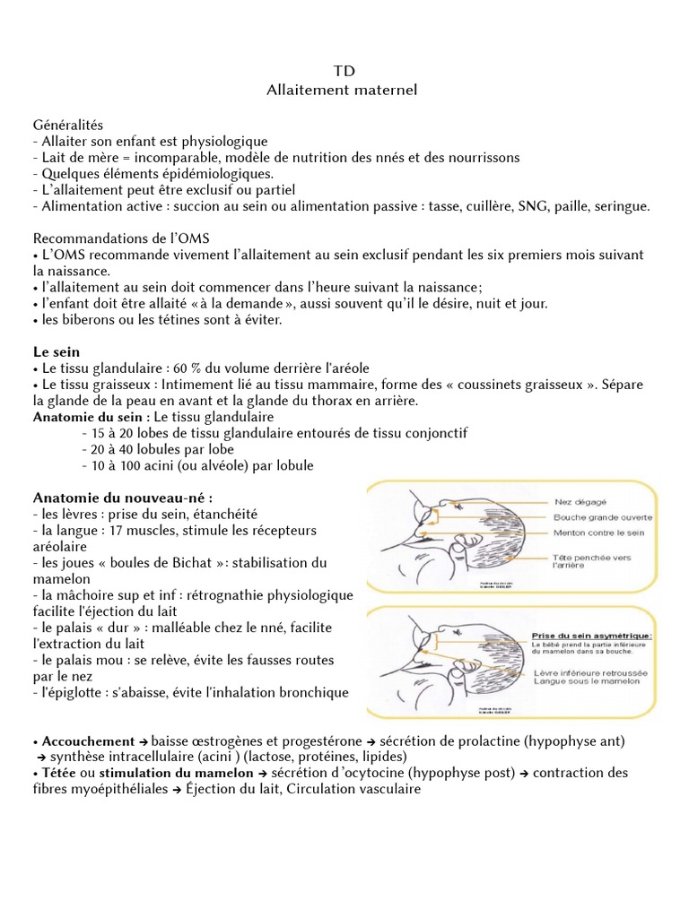 Guide complet sur l'allaitement maternel | PDF | Allaitement | Lait ...