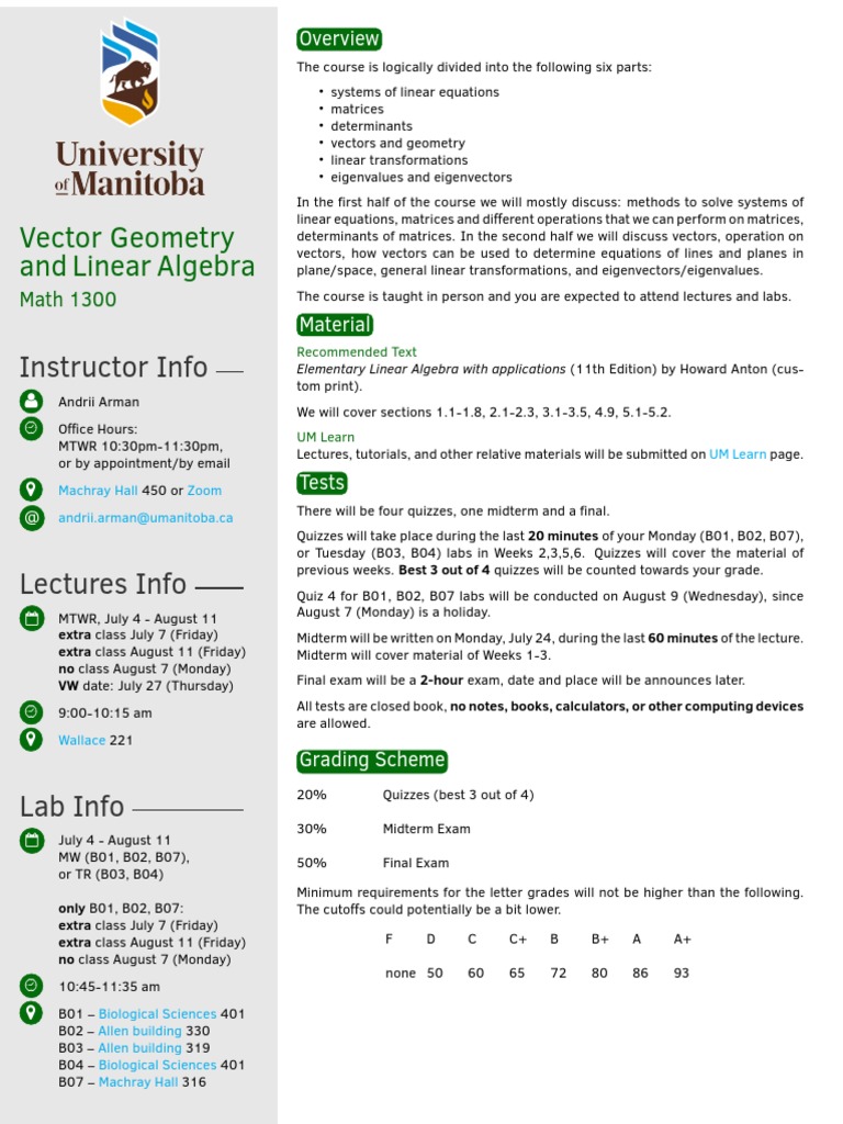 Syllabus 2 | PDF | Matrix (Mathematics) | Determinant