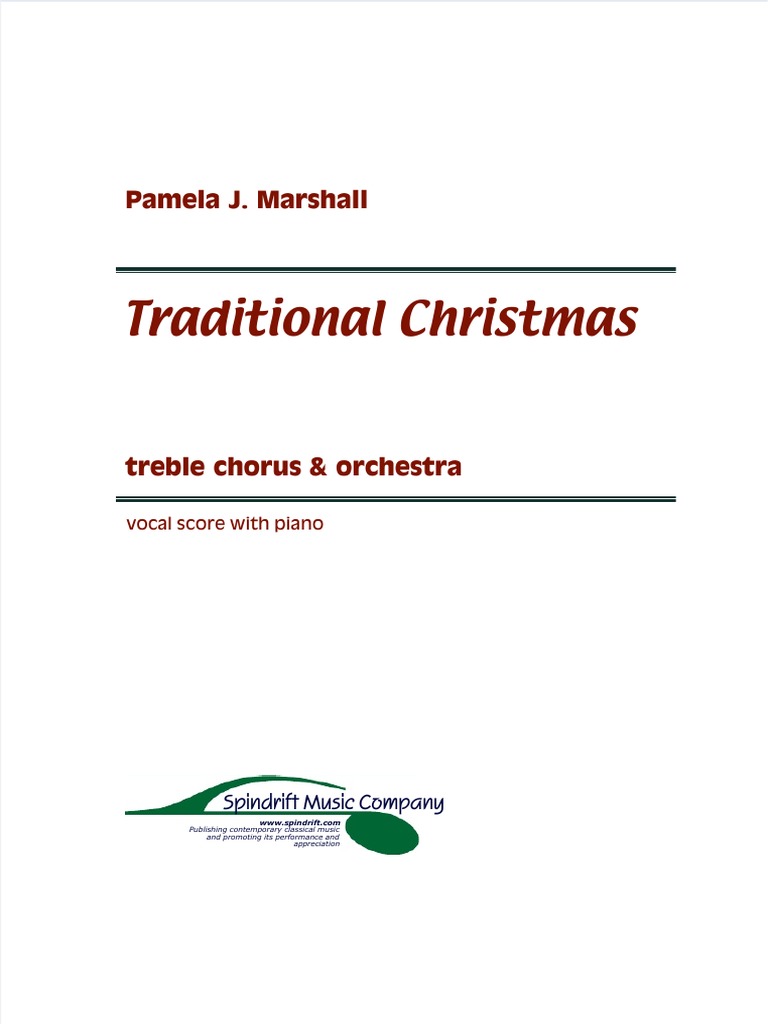 Dokumen - Tips - Traditional Christmas Vocal Score | PDF | Clef ...