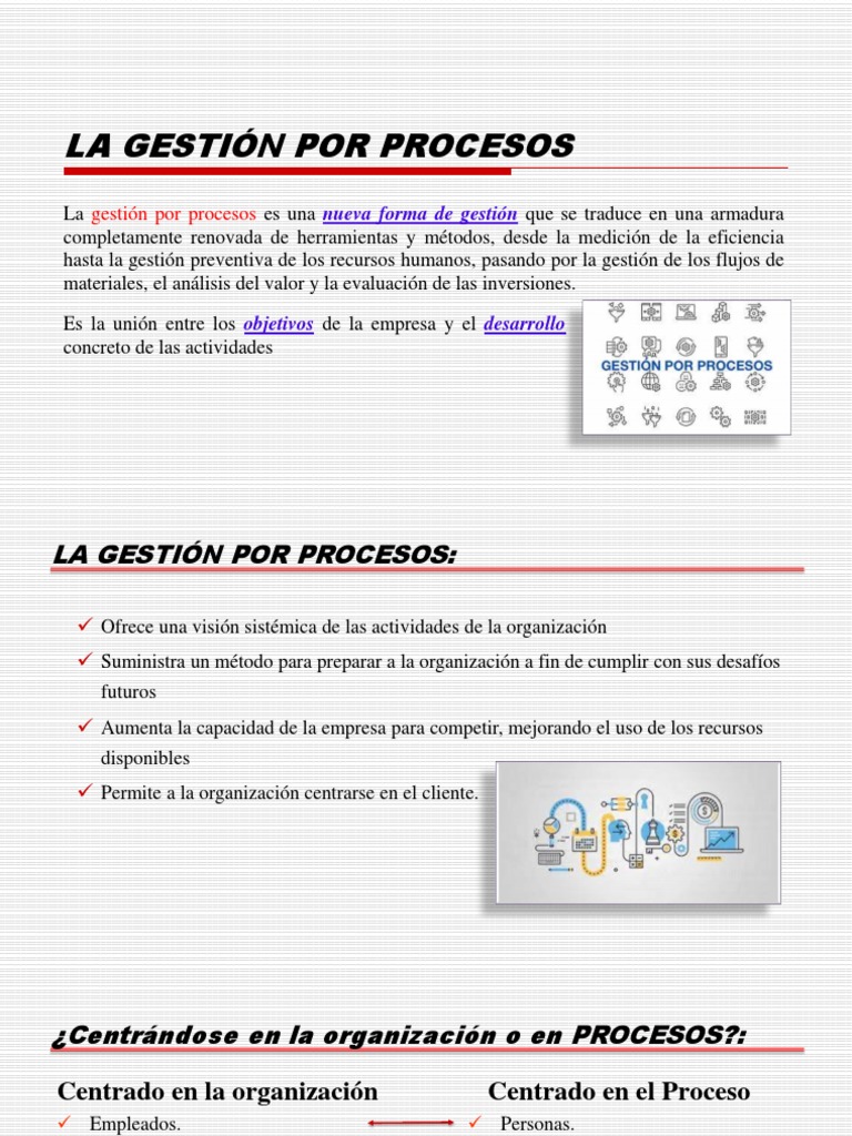 3 La Gestión Por Procesos | PDF | Business | Economias