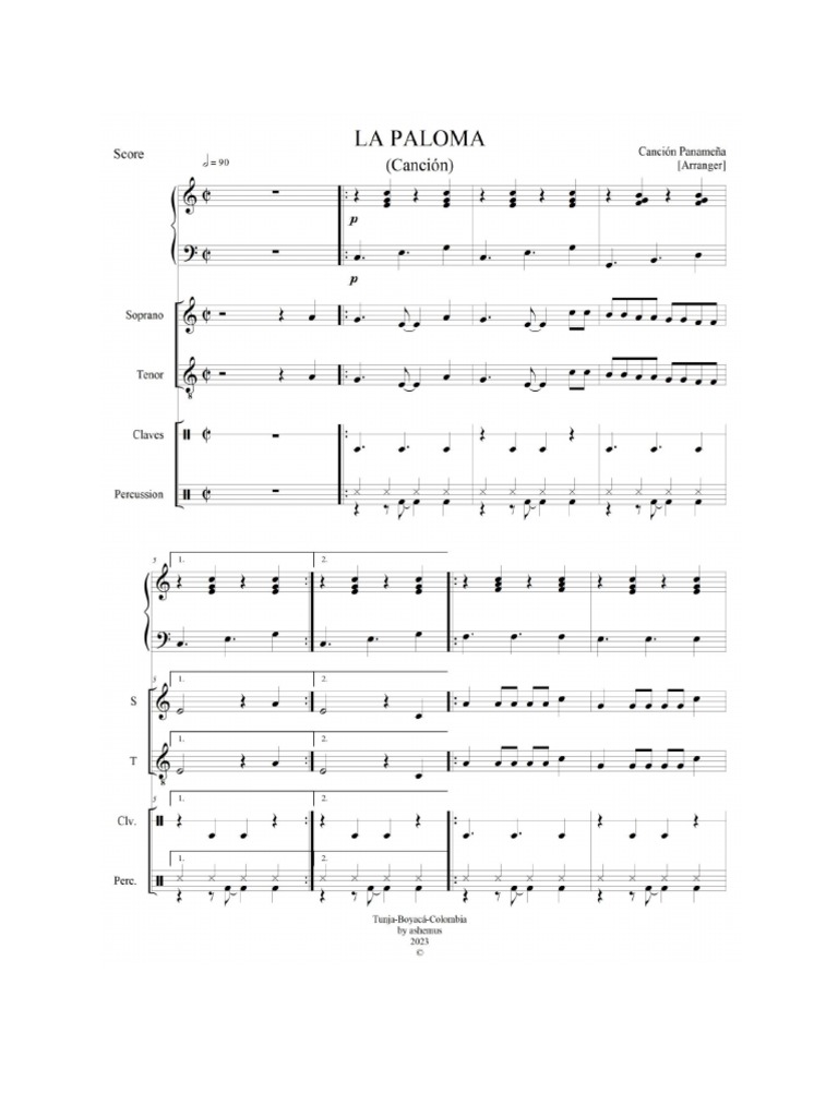 La Paloma Text Pdf