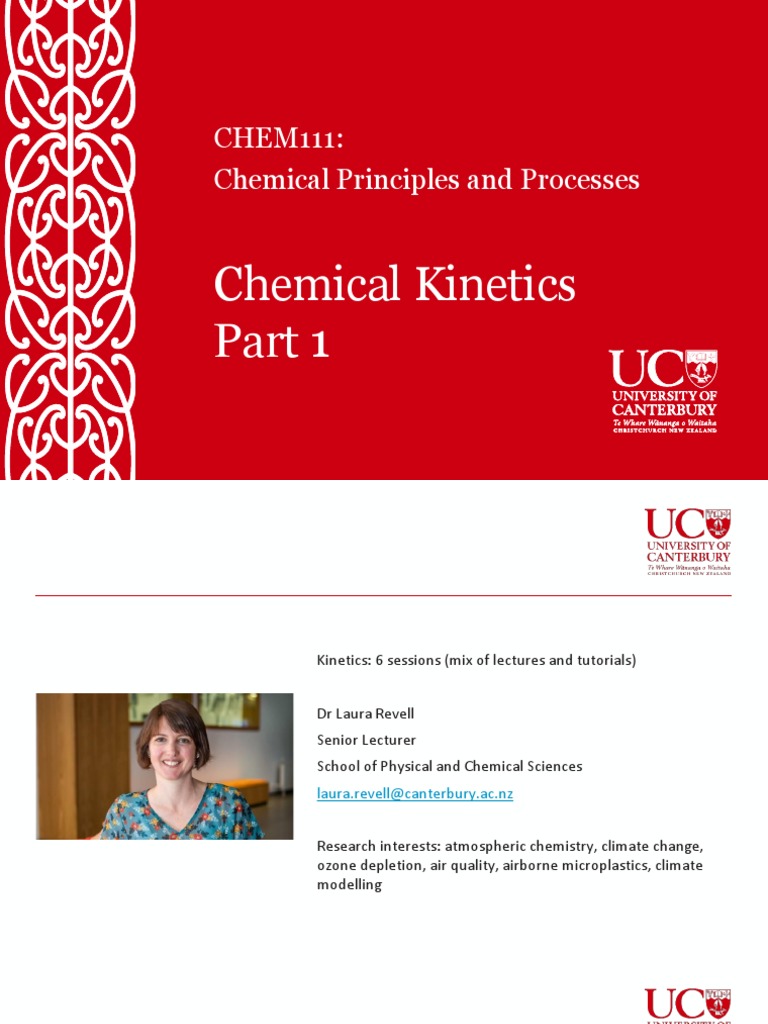 Kinetics Lecture Notes Part 1 | PDF | Reaction Rate | Chemical Kinetics