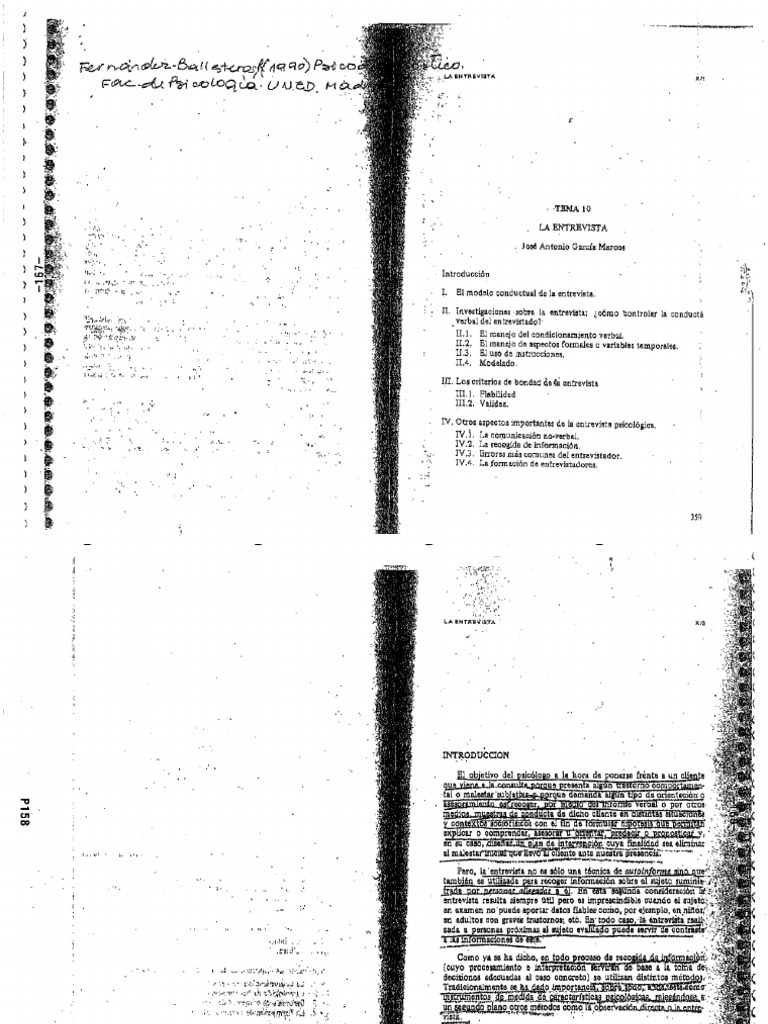 La Entrevista - Fernández Ballesteros | PDF
