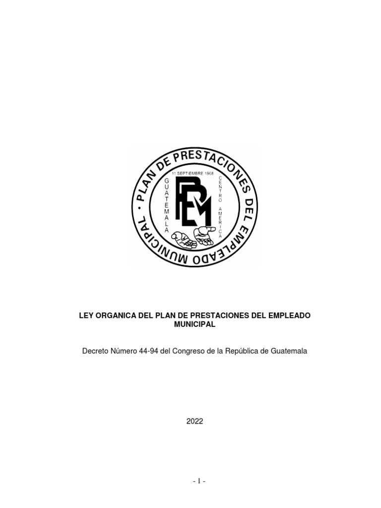 Ley y Reglamento Del Ppem Actualizada 2022 | PDF | Pensión | Presupuesto