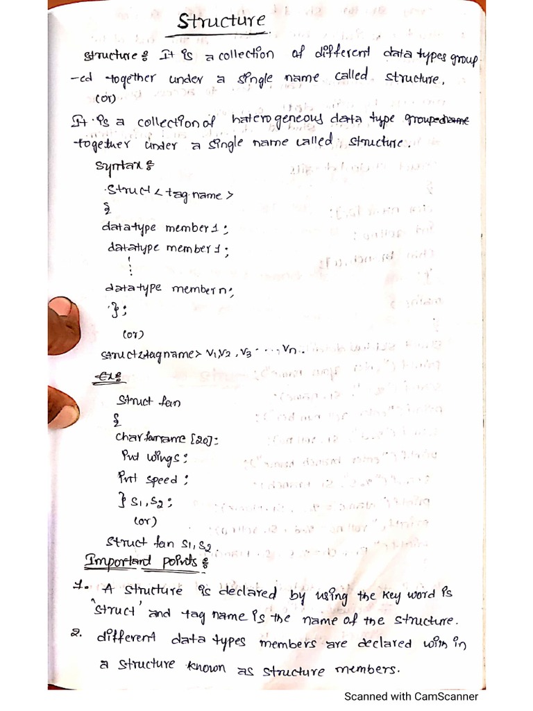 Structures and Unions | PDF