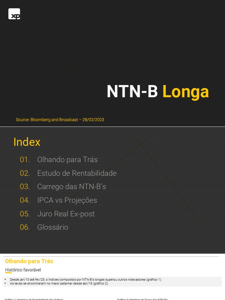 Lâmina NTN-B Longa | PDF | Avaliação de risco | Inflação