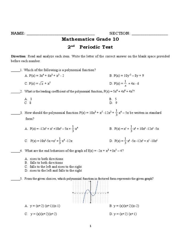Q2 Gr10 Math | PDF | Circle | Trigonometric Functions