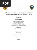 Cálculo del Coeficiente de Partición | PDF | Equilibrio químico ...