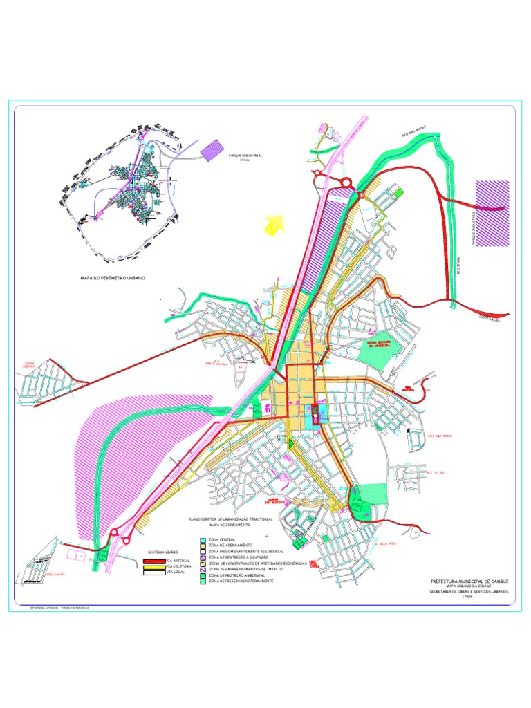 Mapa Plano Diretor | PDF | Ambiente natural | Ciências Sociais Ambientais