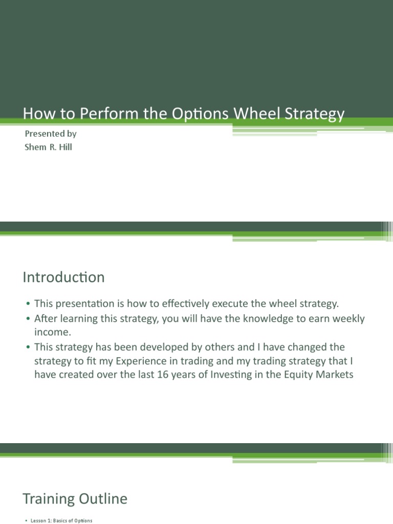 Options Wheel Strategy | Download Free PDF | Option (Finance) | Put Option