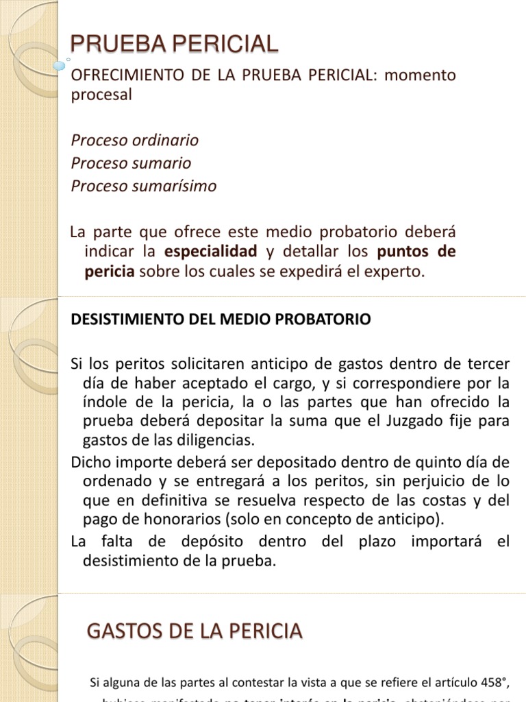 Prueba Pericial PDF | PDF | Testigo experto | Experto