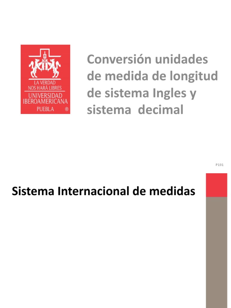 Conversiones Sistema Medidas Ingles y Decimal | PDF | Pulgada | Sistema ...