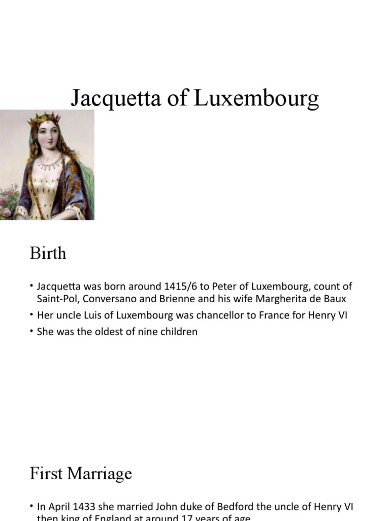 Jacquetta of Luxembourg | PDF | Wars Of The Roses | Kingdom Of England