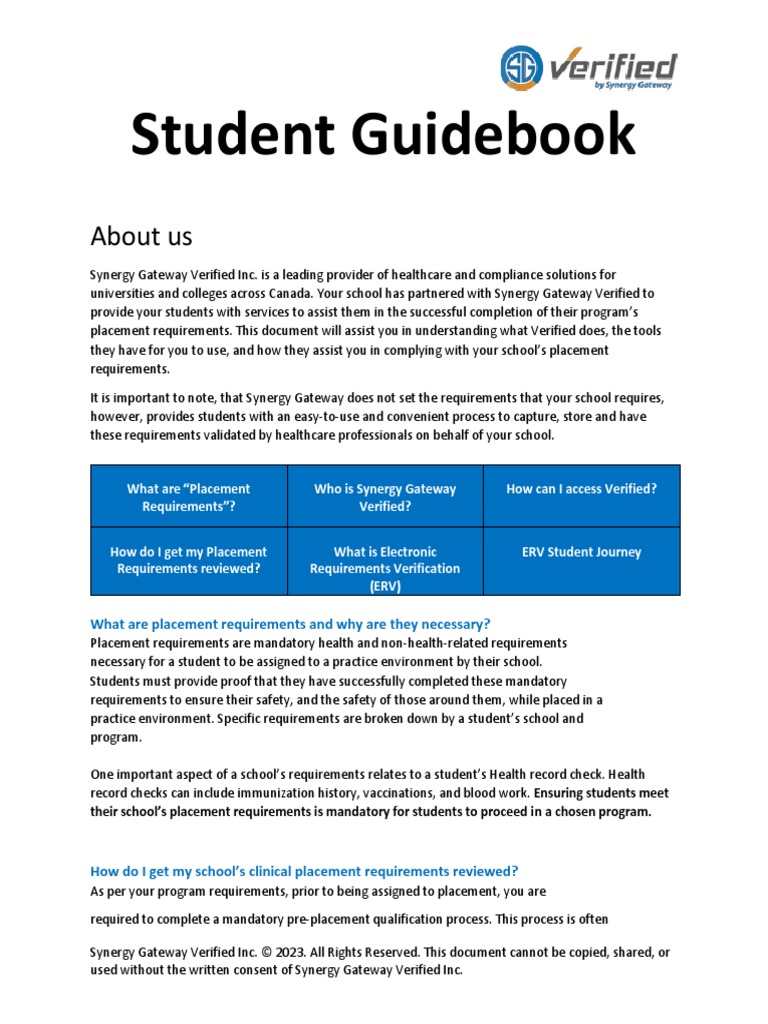 Verified Student Guidebook | PDF | Verification And Validation | Password