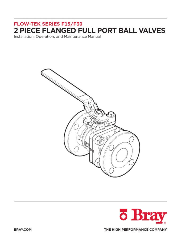 2 Piece Flanged Full Port Ball Valves: Flow-Tek Series F15/F30 | PDF ...