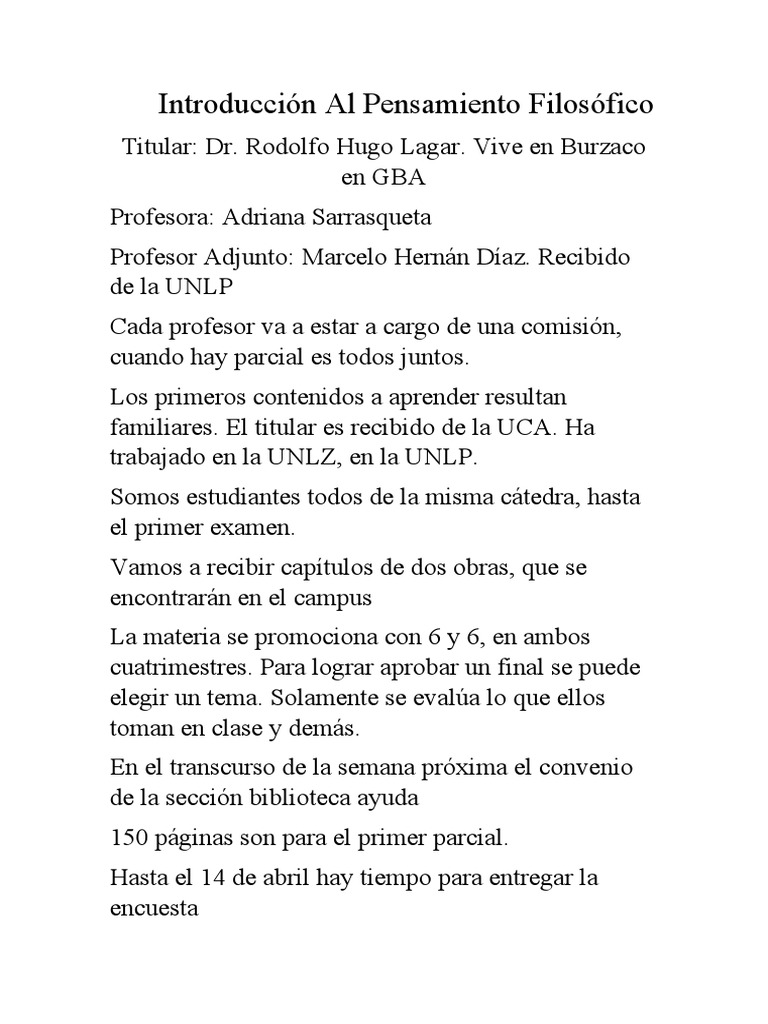 Introducción Al Pensamiento Filosófico Presentación | PDF | Verdad | Amor