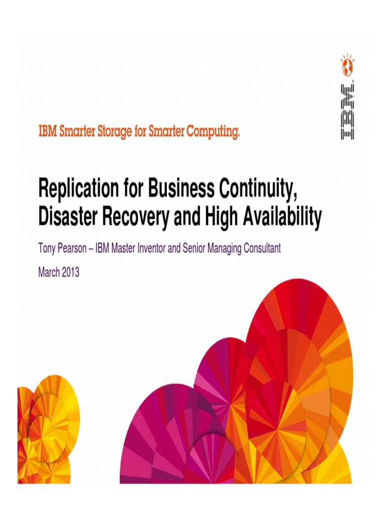 IBM Mainframe Disaster Recovery Solutions | PDF | Disaster Recovery ...