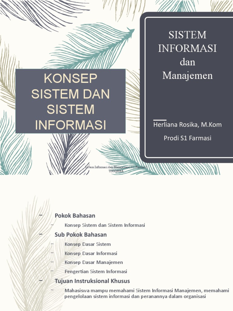 Sim - Konsep Sistem Dan Sistem Informasi3 | PDF