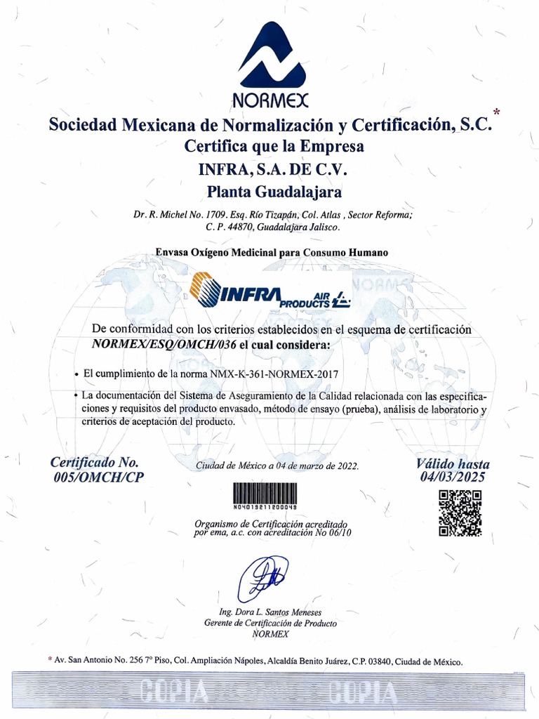 NMX K 361 Normex 2017 Guadalajara | PDF