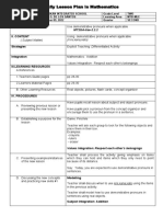 Lesson-Plan-Grade 1 Math | PDF | Lesson Plan | Learning