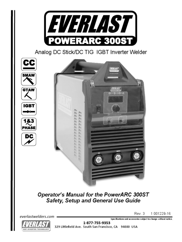 PowerArc 300ST 2016 | PDF | Welding | Construction