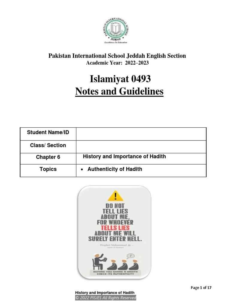 Hadith Authenticity Guide | PDF | Hadith | Muhammad