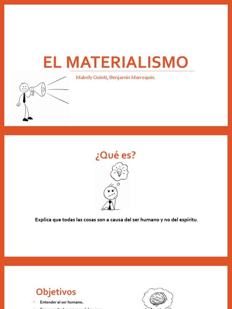 El Materialismo | PDF