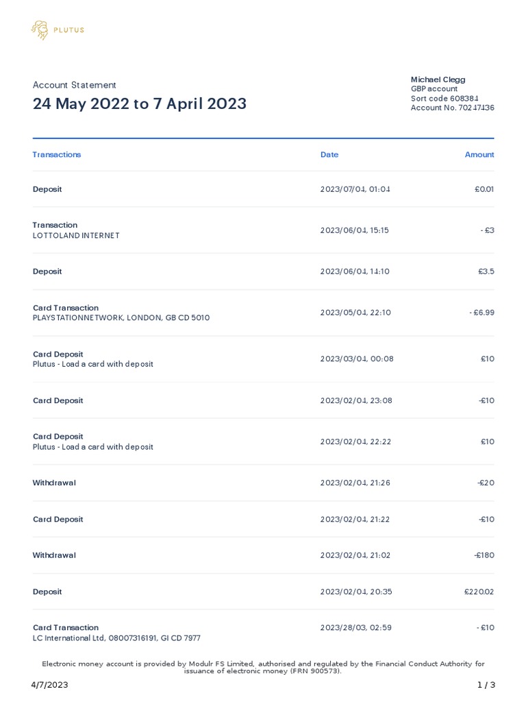 Paypal Statement | PDF | Banking Technology | Personal Finance