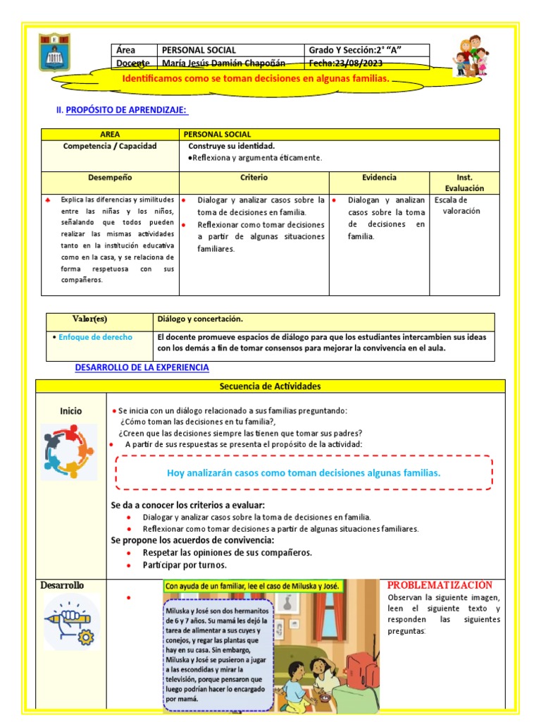 SESIÓN PS - de Las Decisiones | PDF | Toma de decisiones | Evaluación