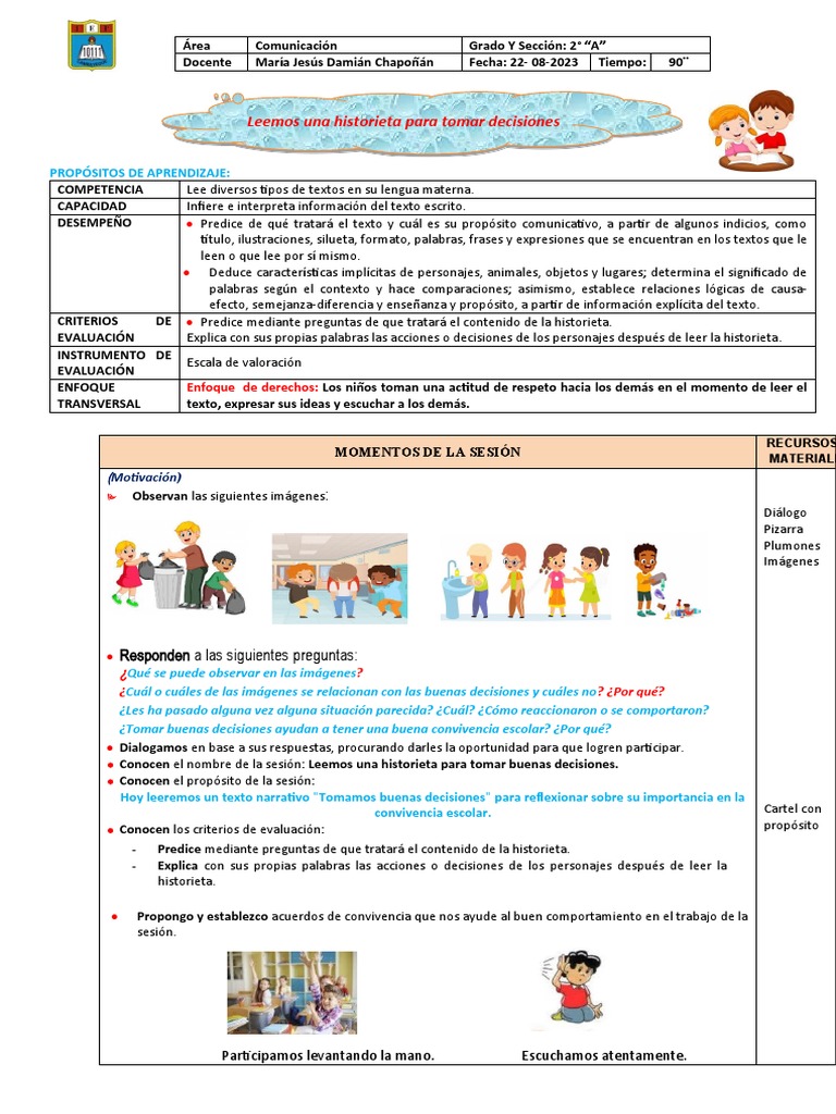Sesión de La Historieta | PDF | Evaluación | Cómics