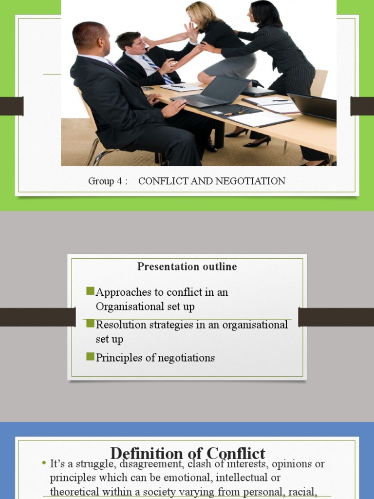Conflict and Negotiation Strategies | PDF | Negotiation | Conflict ...
