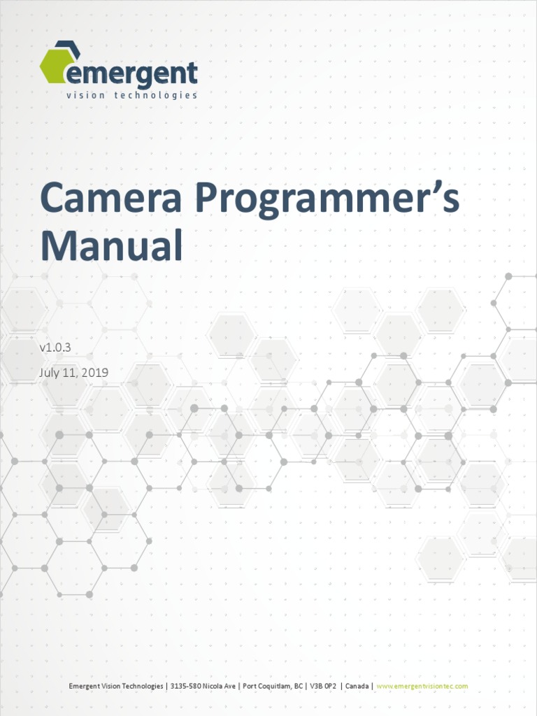 Camera Programmers Manual v1.0.3 2019-07-11 | PDF | Parameter (Computer Programming) | Boolean ...