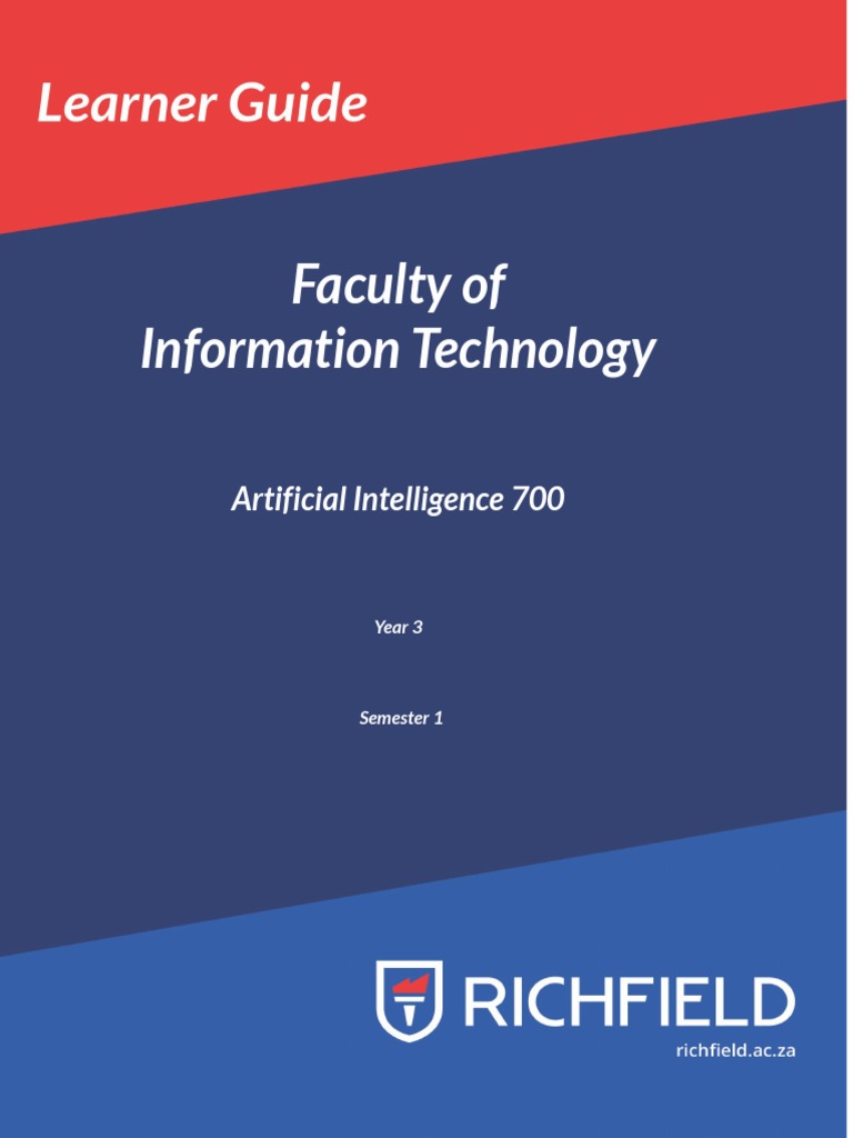 AI 700 Learner Guide | PDF | Artificial Intelligence | Intelligence (AI ...