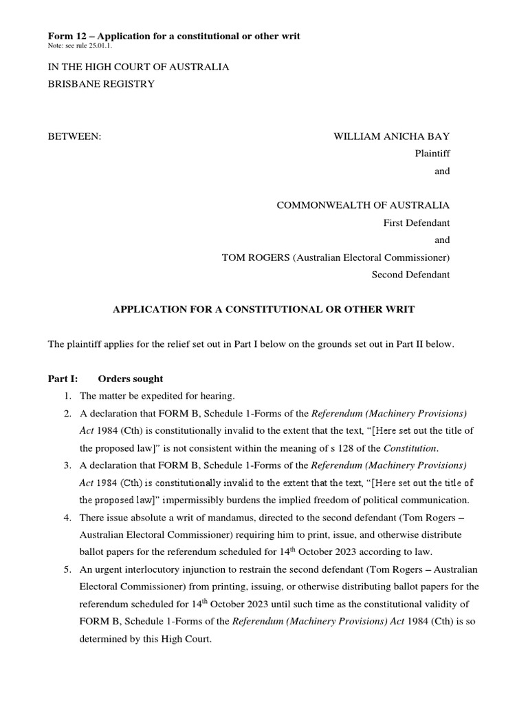 Form-12-Bay V Commonwealth and Rogers 2023 Part I | PDF | United States ...