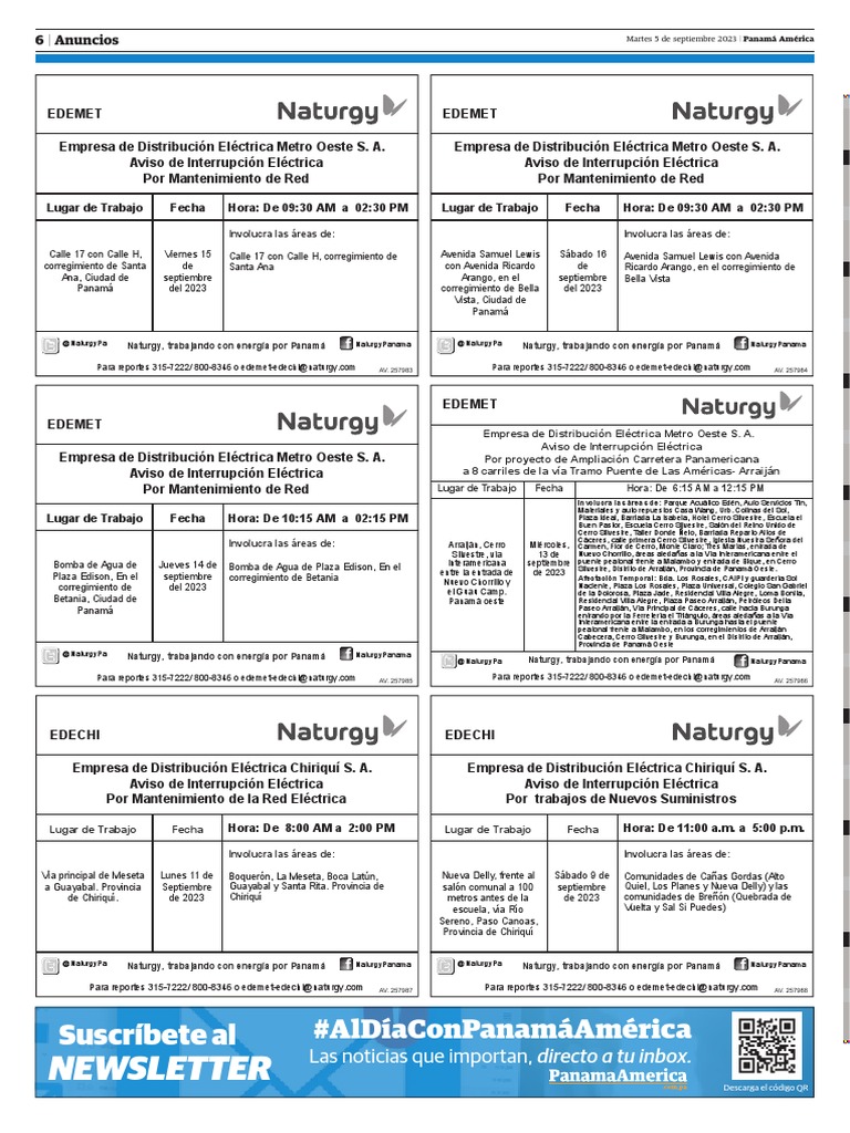 Pa 05 09 2023 | PDF | Panamá