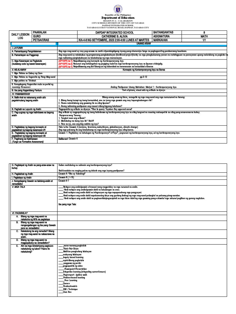 AP 10 Q1 Week 1 | PDF