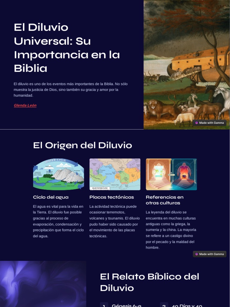 El Diluvio Universal en la Biblia | PDF | Mito de la inundación | Salvación