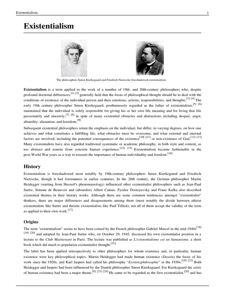 Existentialism | PDF | Existentialism | Albert Camus