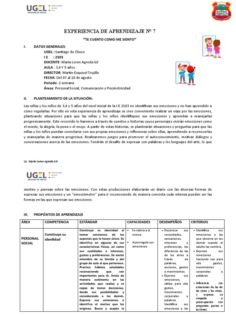 Experiencia Agosto Emociones | PDF | Las emociones | Ira