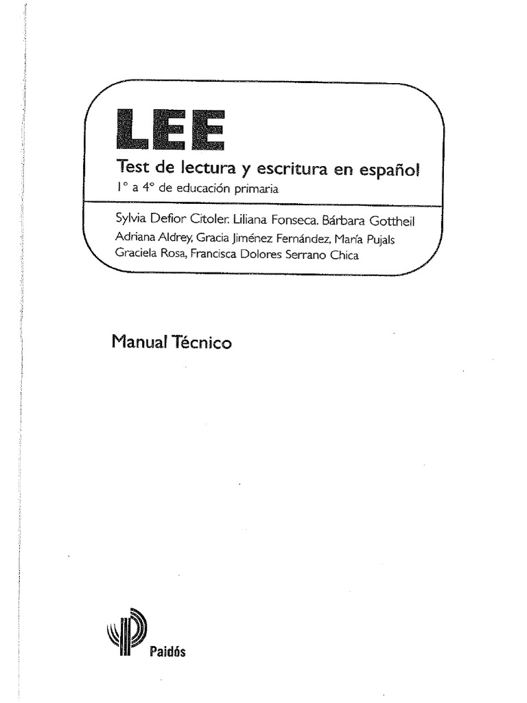 Manual LEE | PDF