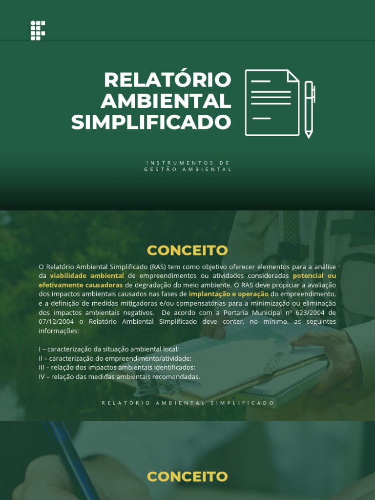 Relatório Ambiental Simplificado (RAS) 20230828 071936 0000 | PDF | Ambiente natural | Natureza