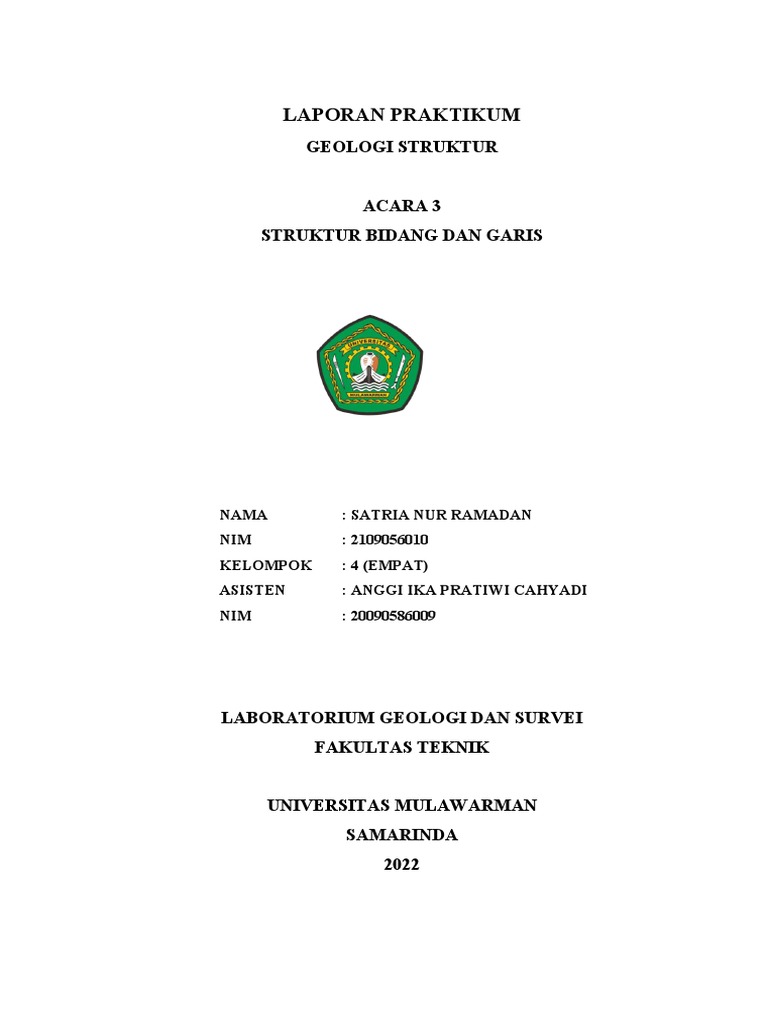 Laporan Praktikum Geologi Struktur Acara 3 | PDF | Sains & Matematika