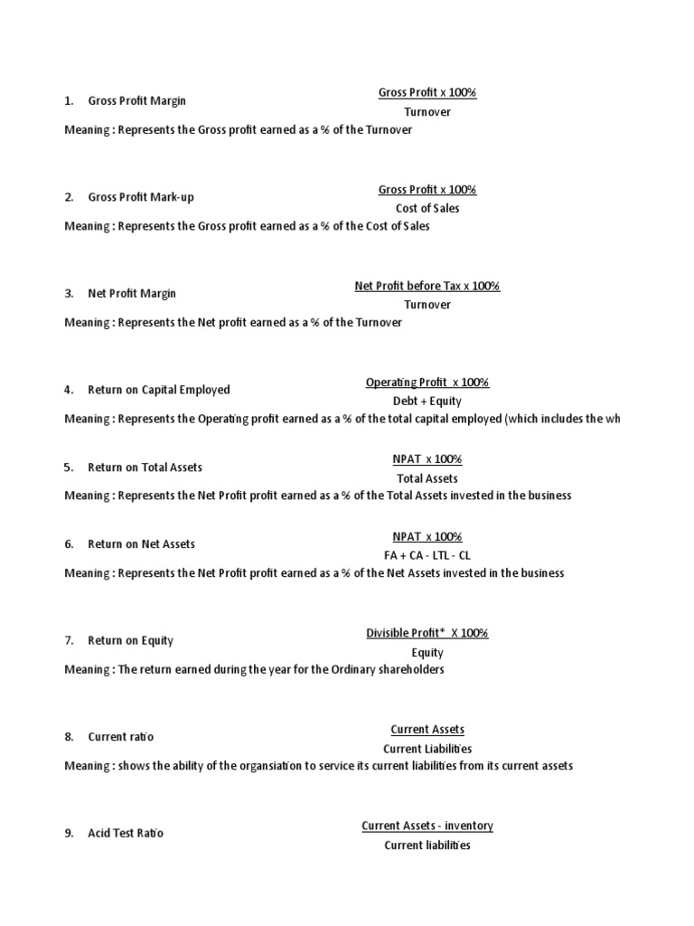 Ratio Analysis | Download Free PDF | Revenue | Equity (Finance)