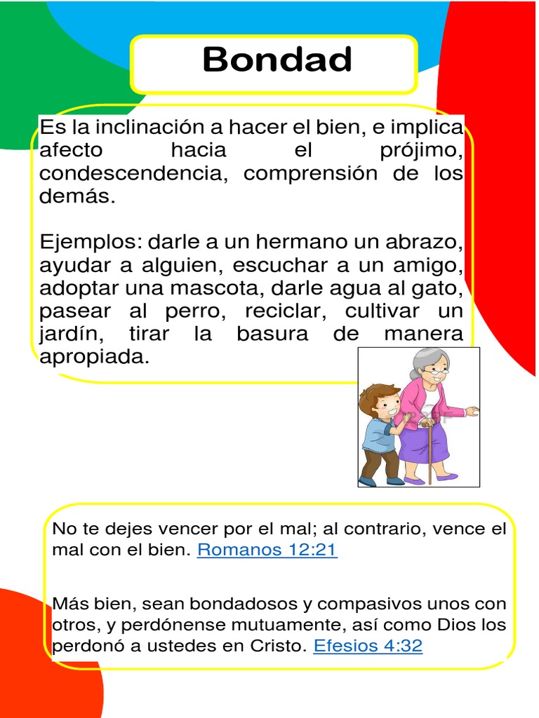 Valor BONDAD 4to, 5to y 6to | PDF