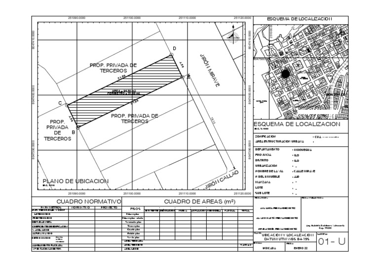 Plano Perimetrico y Ubic Georreferenciado WGS 84 Ilo-Ubicacion | PDF