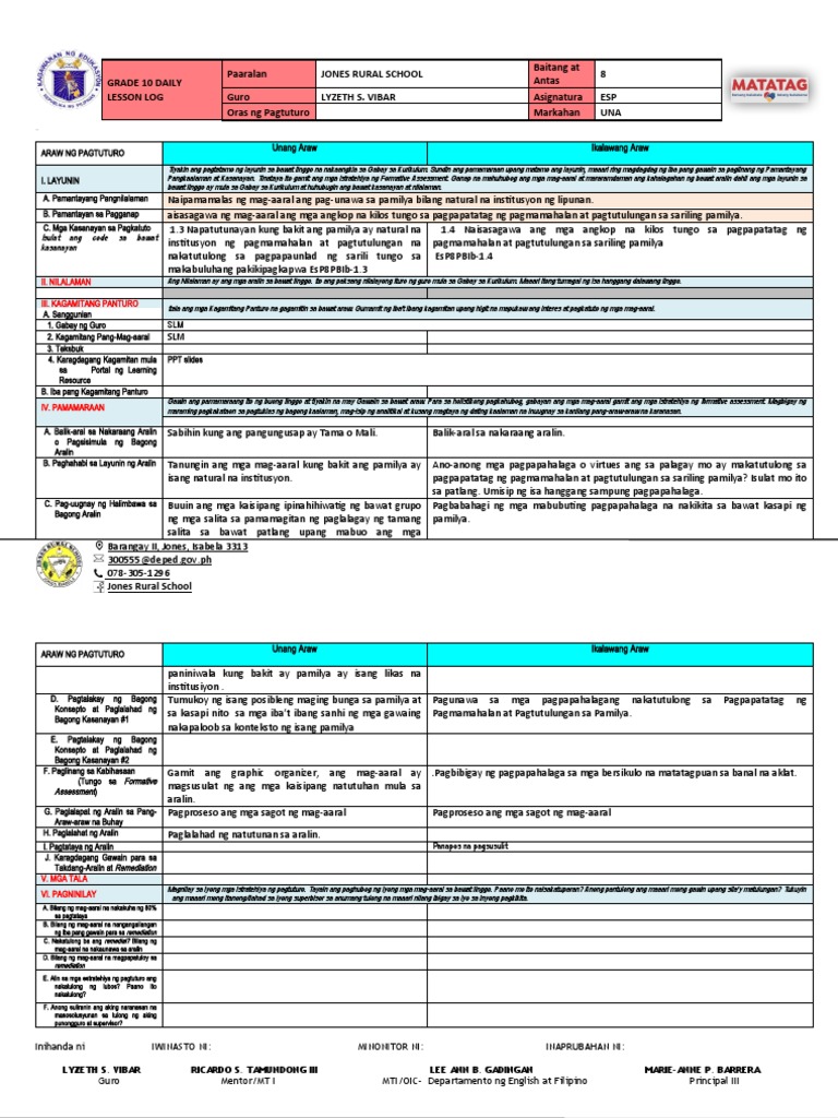ESP Q1week2 (MELC 3-4) | PDF