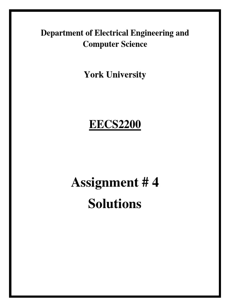 Assignment 4 Solutions | PDF | Electrical Network | Physical Quantities