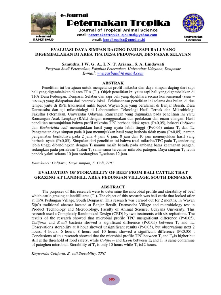 Jurnal Ternak Sapi | PDF | Sains & Matematika | Teknologi & Rekayasa