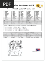 Grade 3 - Spelling Bee Word List | PDF